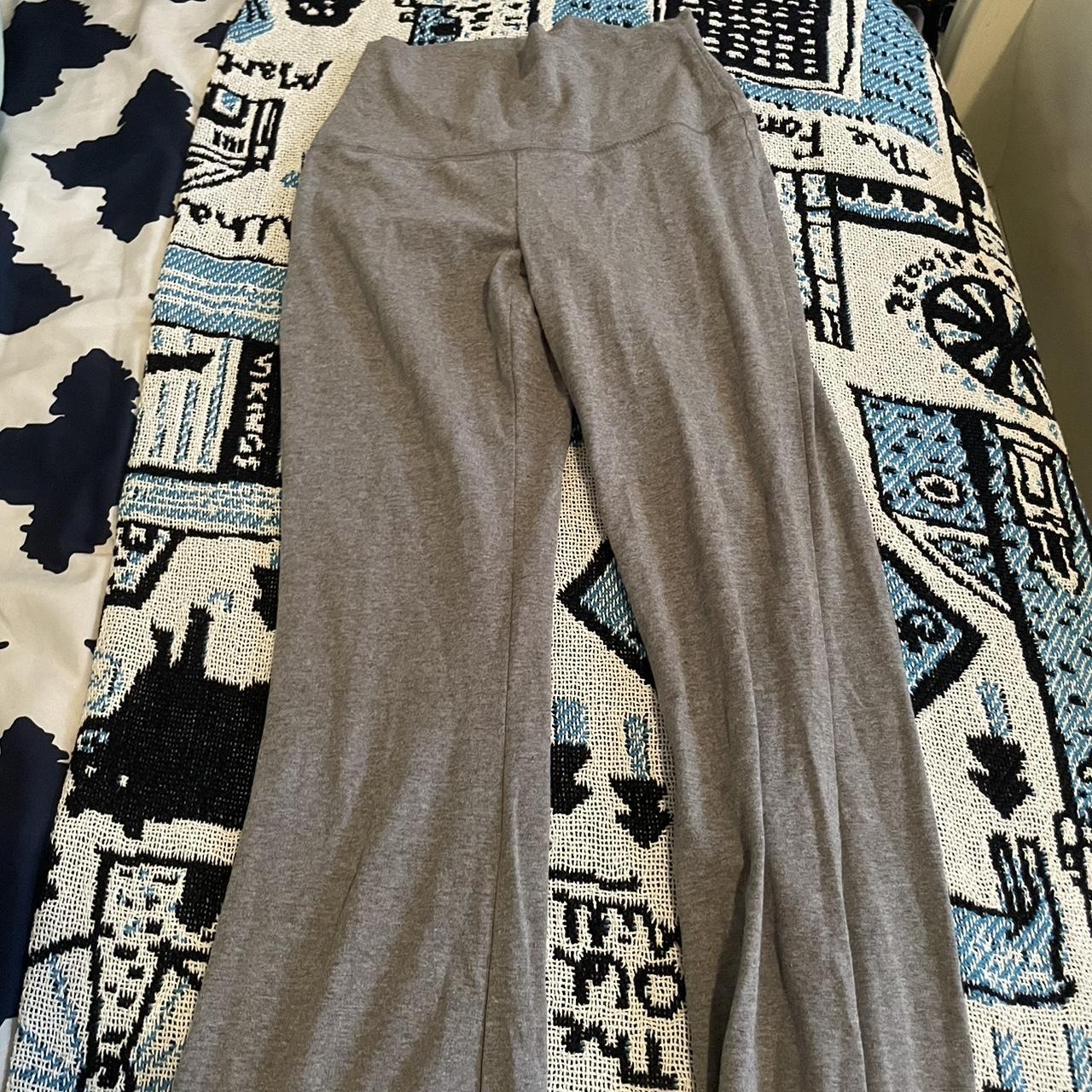 grey flare pants - Depop