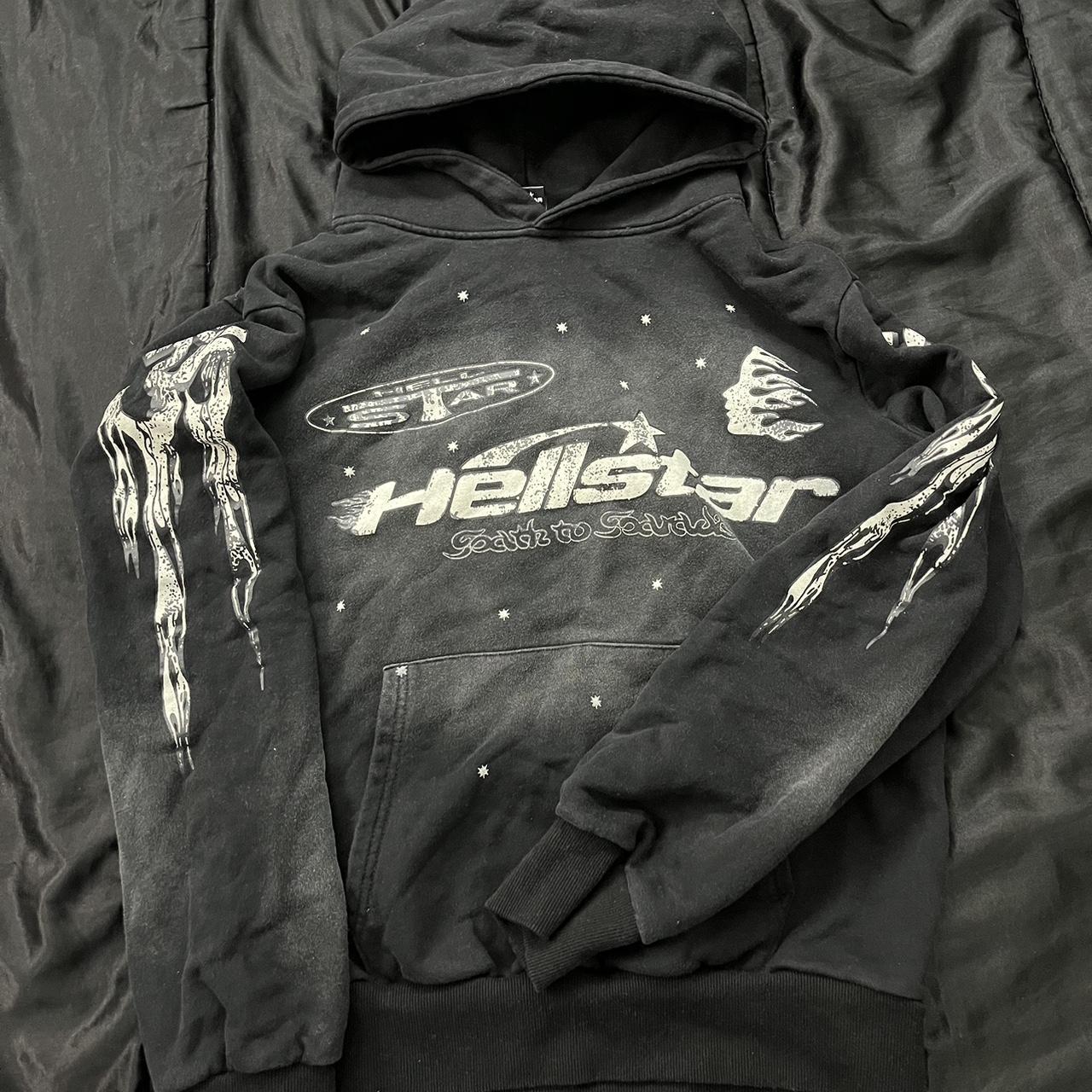 Hellstar records Streetwear black multicolored basic... - Depop