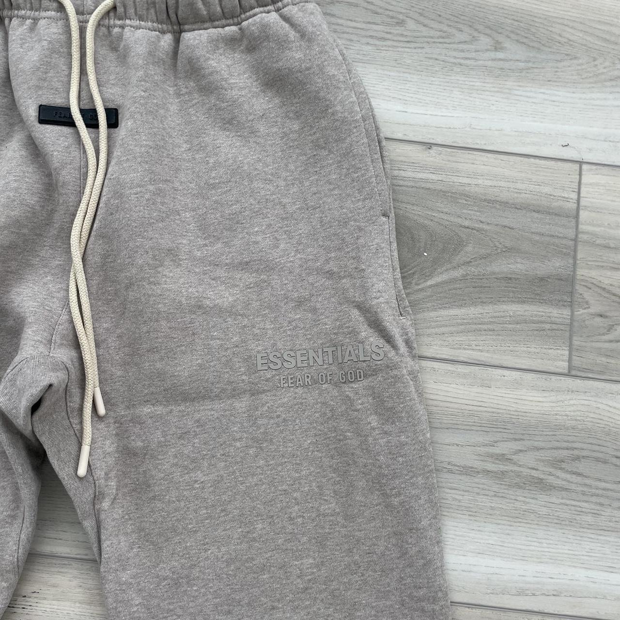 Fear of god fog essentials dark oatmeal grey... - Depop