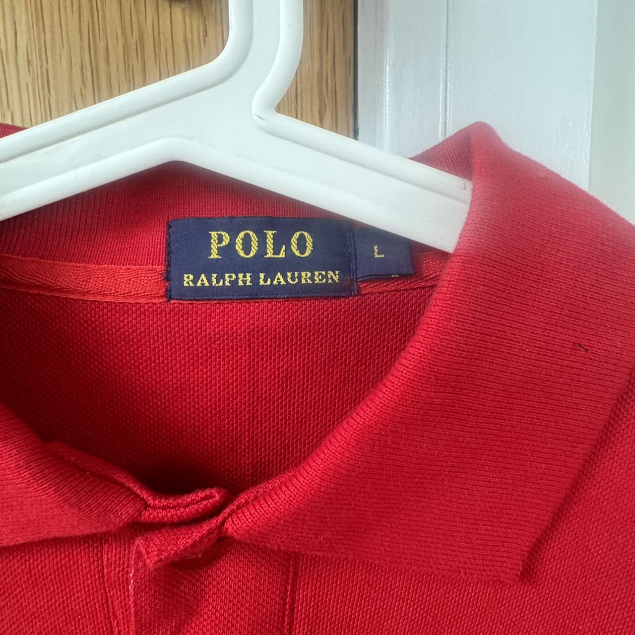 Authentic, Red Polo Ralph Lauren Long Sleeved top,... - Depop