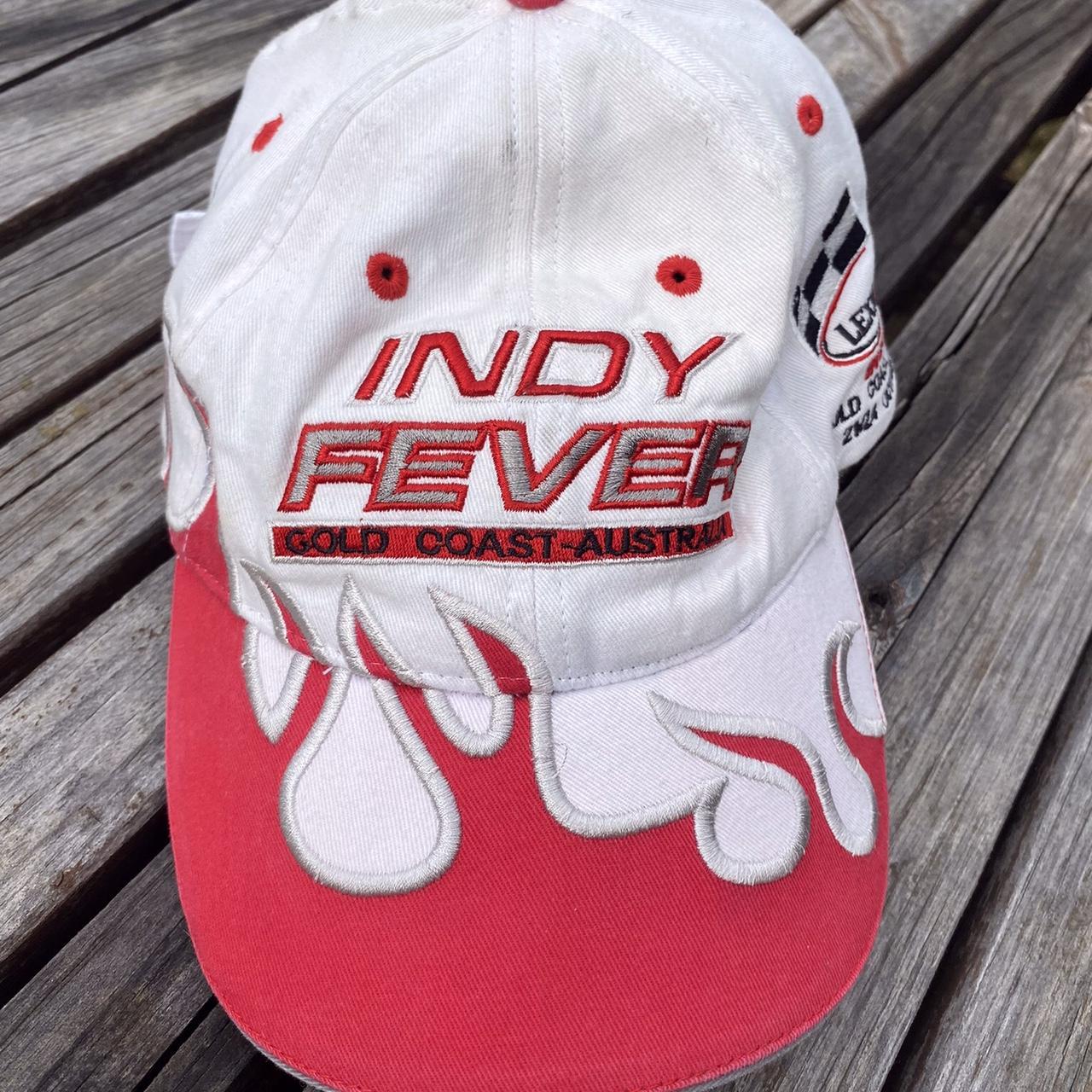 vintage INDY FEVER 🔥 red hot flame cap Gold Coast... - Depop
