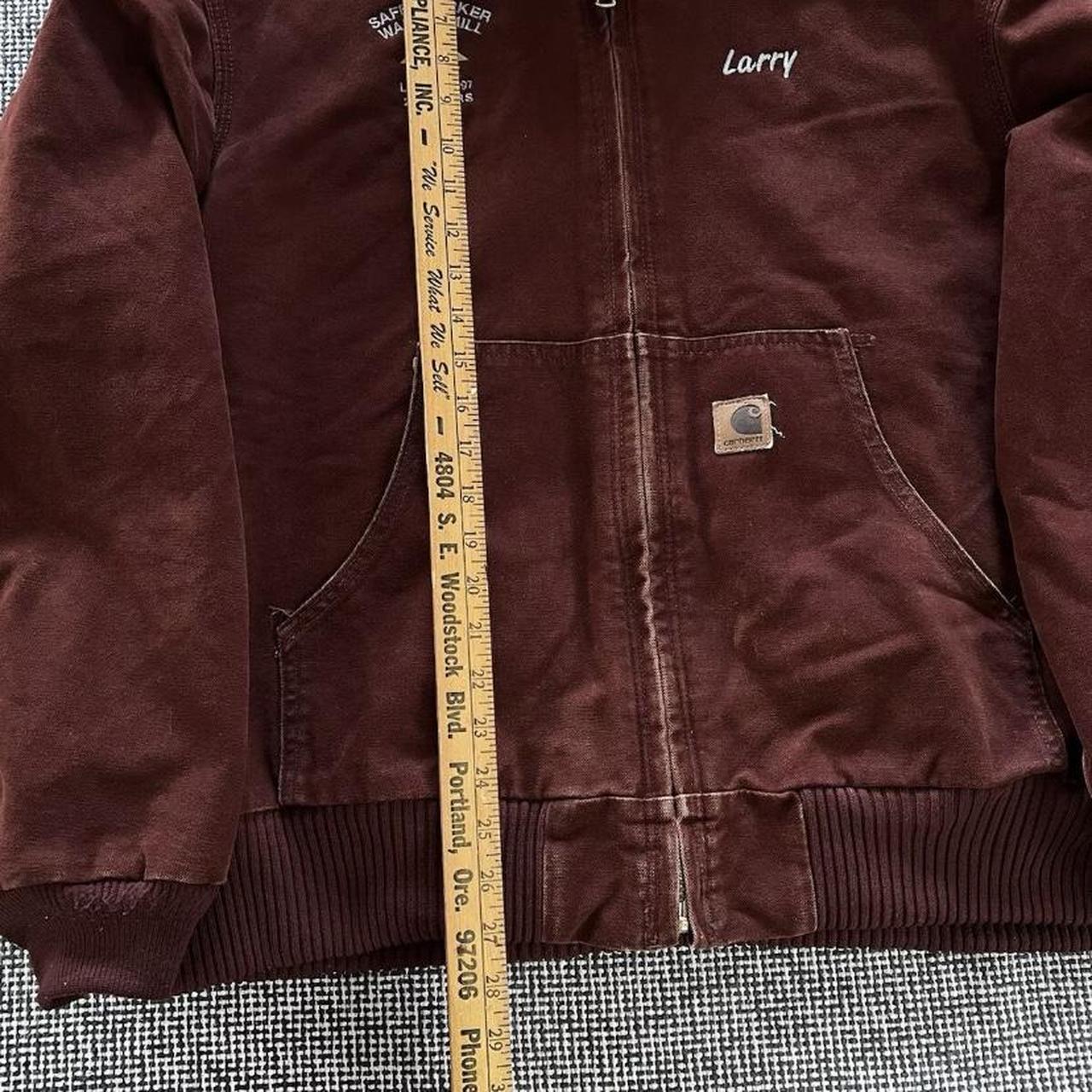Rare Burgundy carhartt j97 jacket /plum color #90s... - Depop