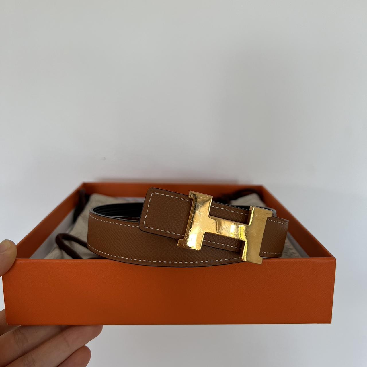 Authentic Hermes H Belt 🤍 Reversible colour way: one... - Depop