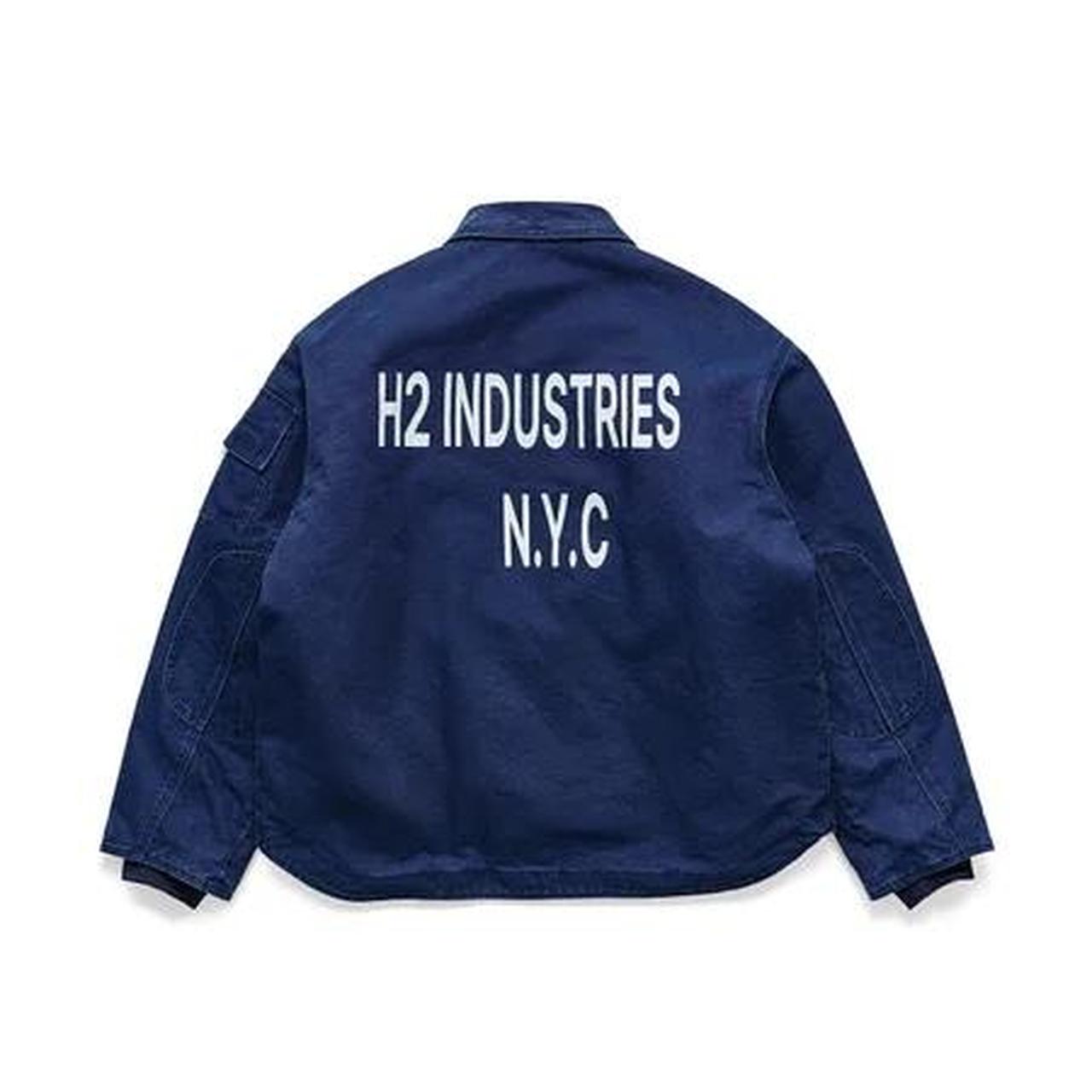 H2 Industries navy blue jacket #streetwear | Depop