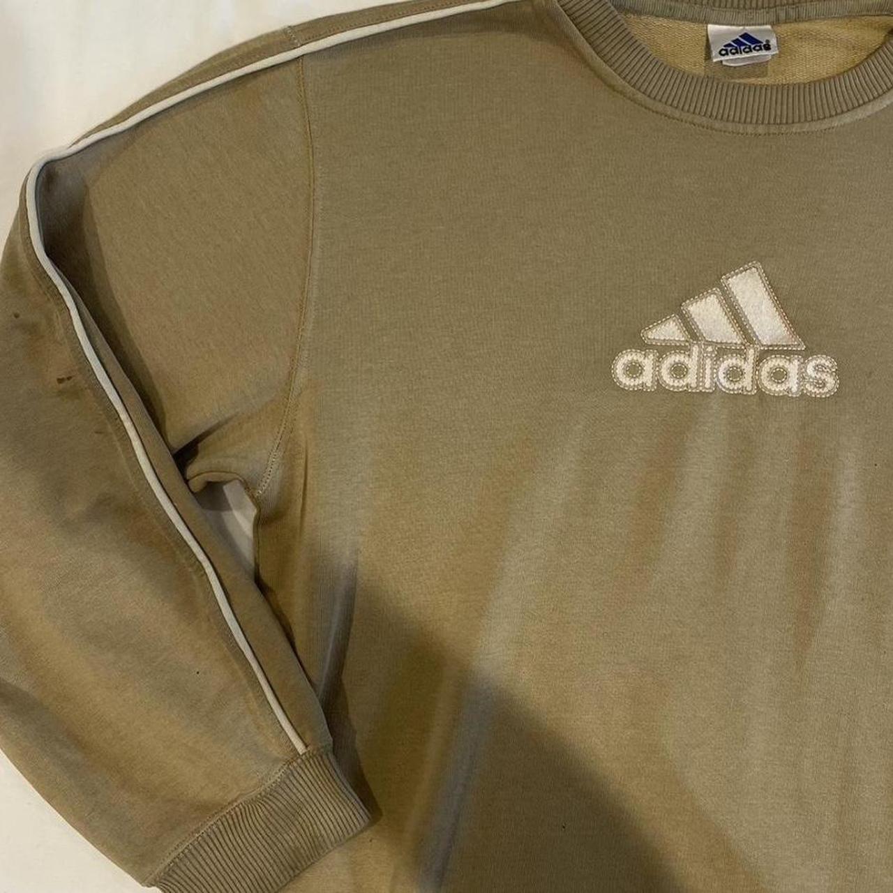 Beige adidas jumper Vintage adidas jumper Good... - Depop