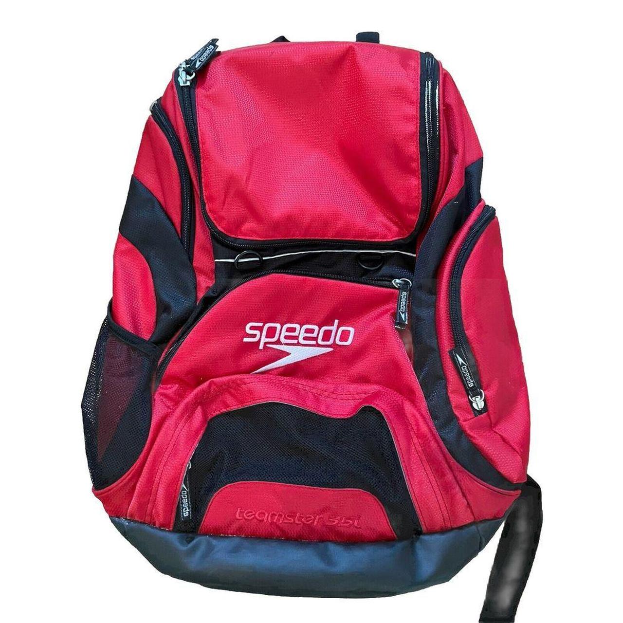 Speedo Teamster Swim Backpack 35L Red & Black Dirt... - Depop