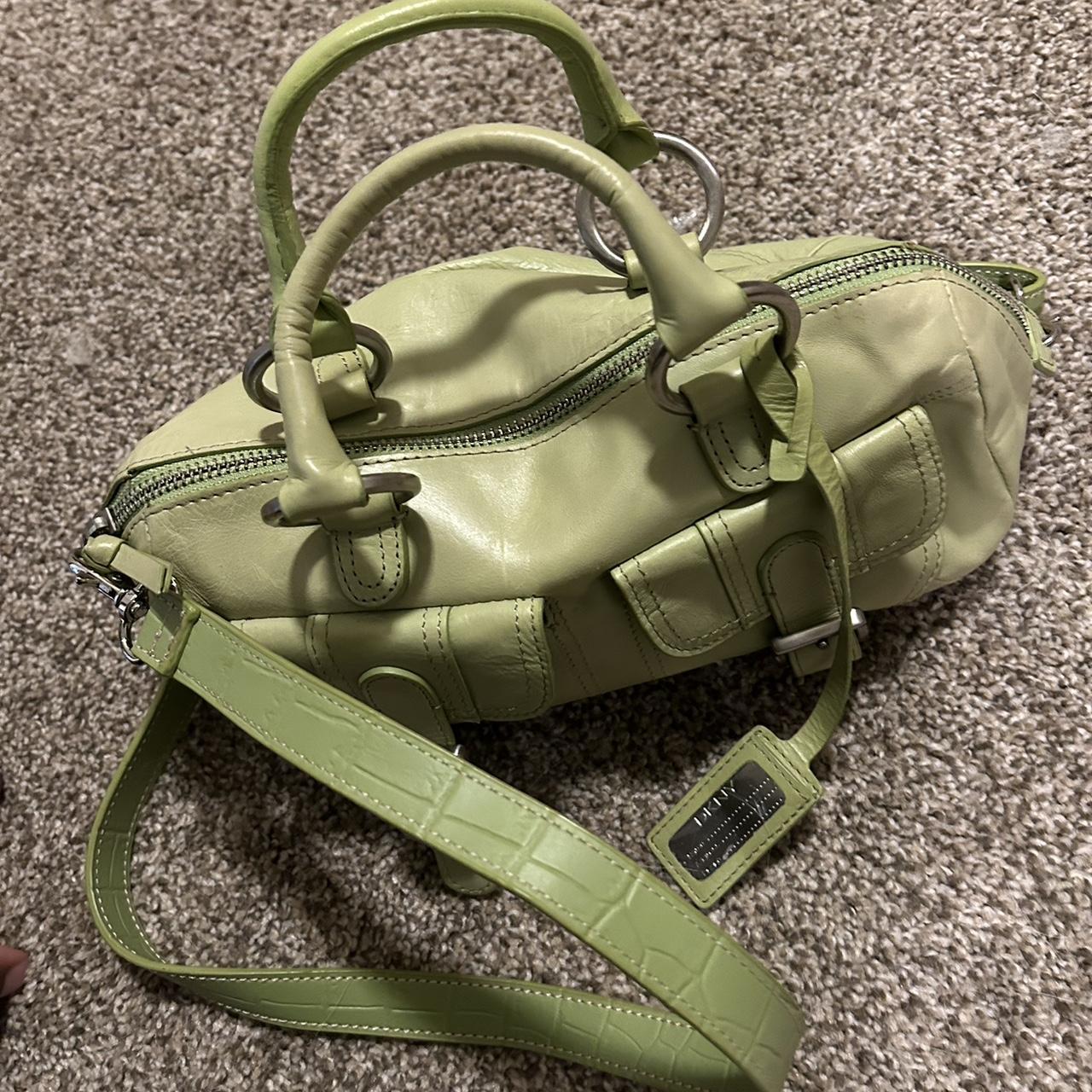 Super cute light green DKNY handbag perfect for... - Depop
