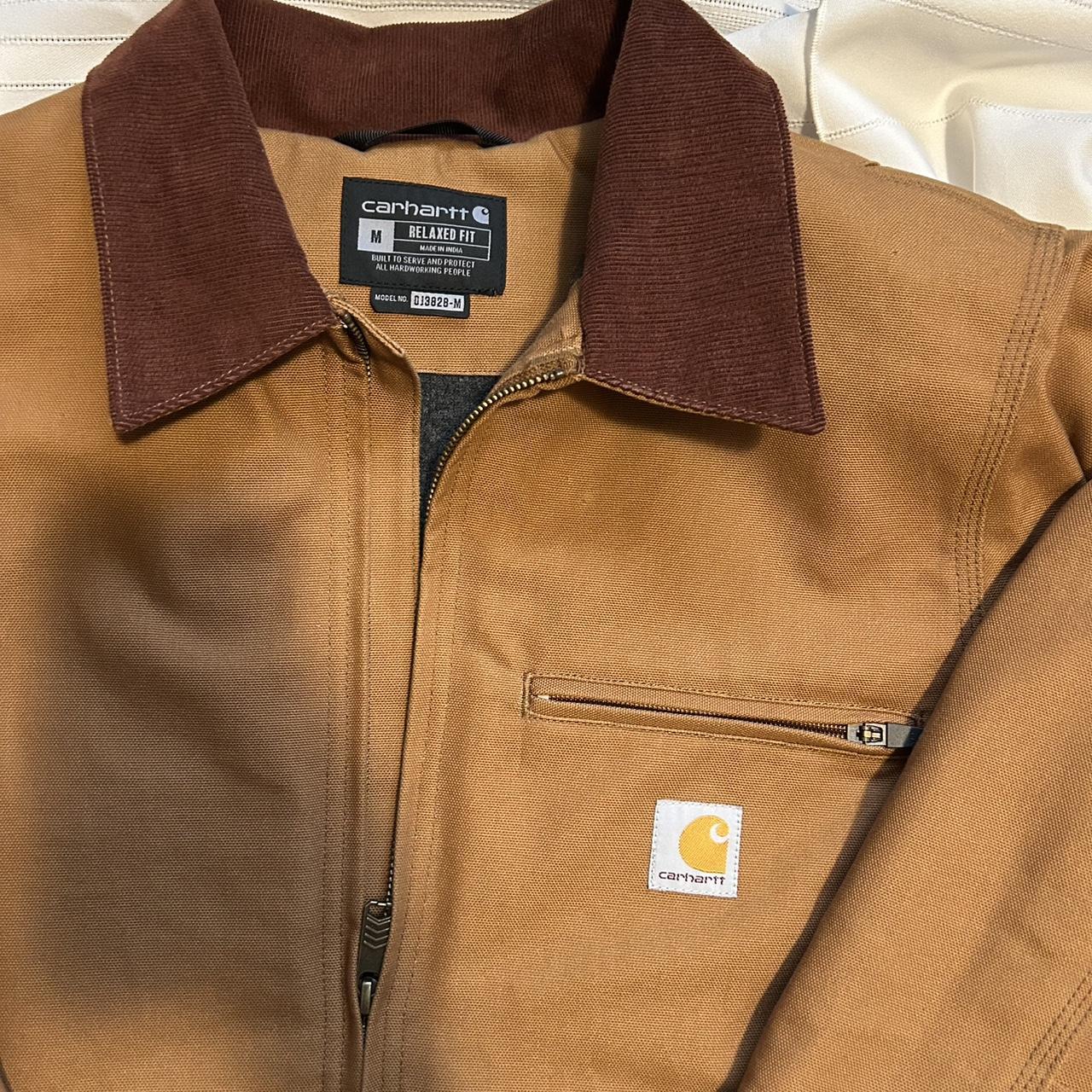 Tan Carhartt Detroit jacket - Depop