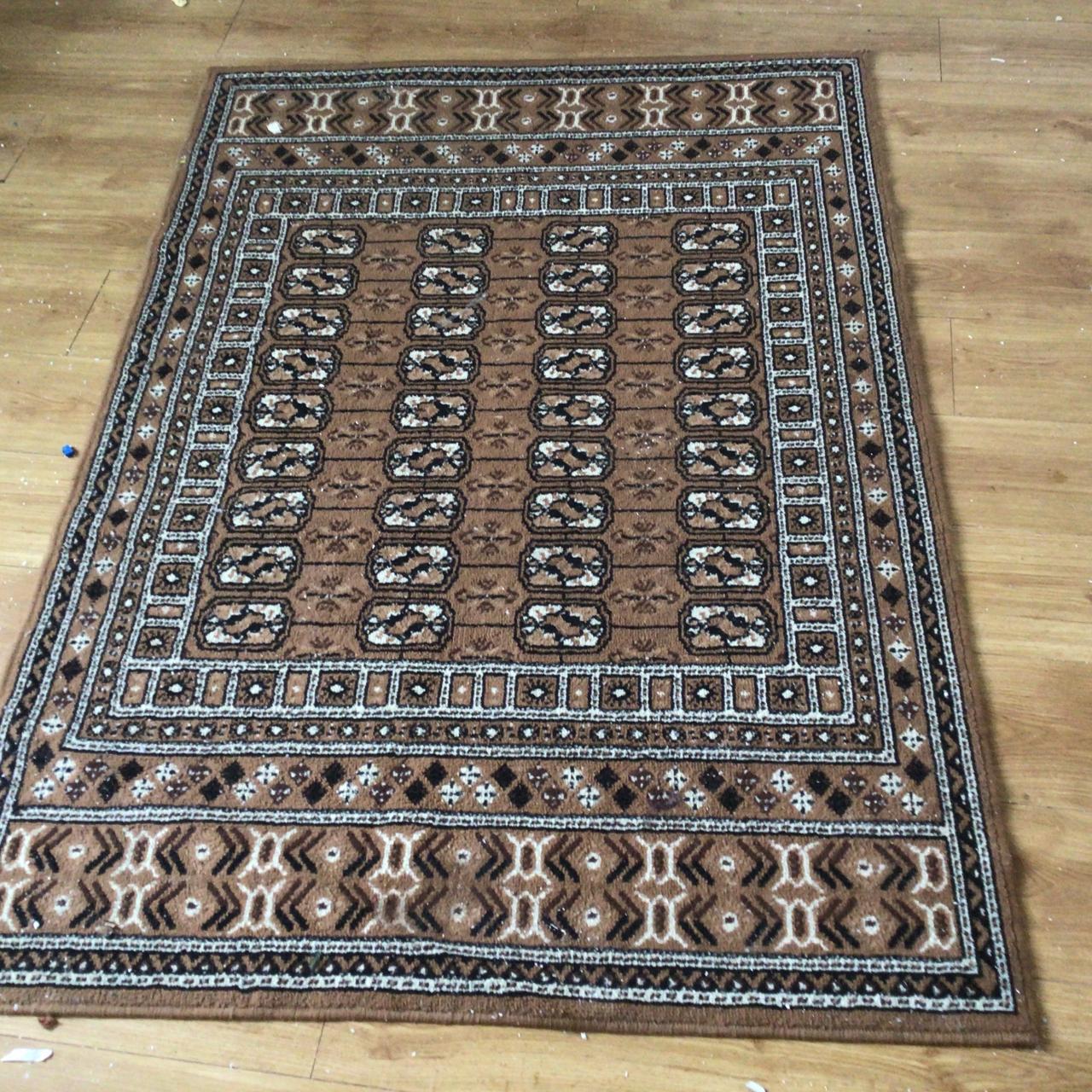 art deco rug - house clearance item. low pile.... - Depop