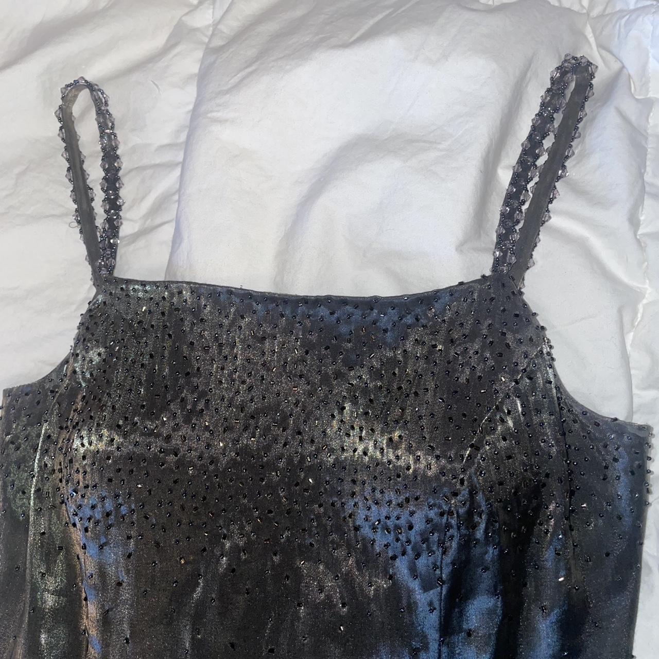 Vintage army green beaded maxi dress #vintage | Depop