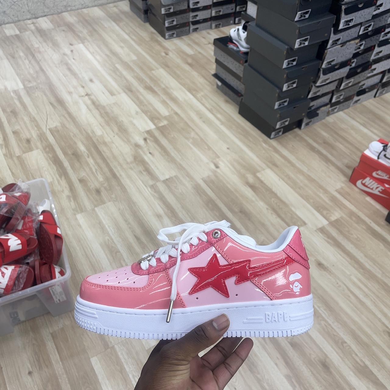 Pink bapestas all sizes dm size to buy and I can... | Depop