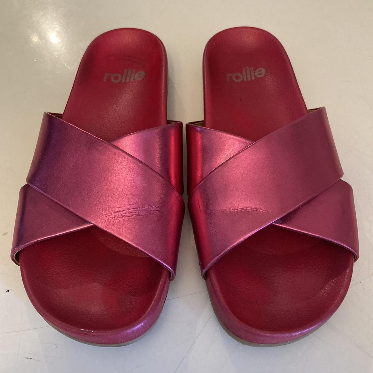 Rollie Nation pink slides. Size 38. - Depop