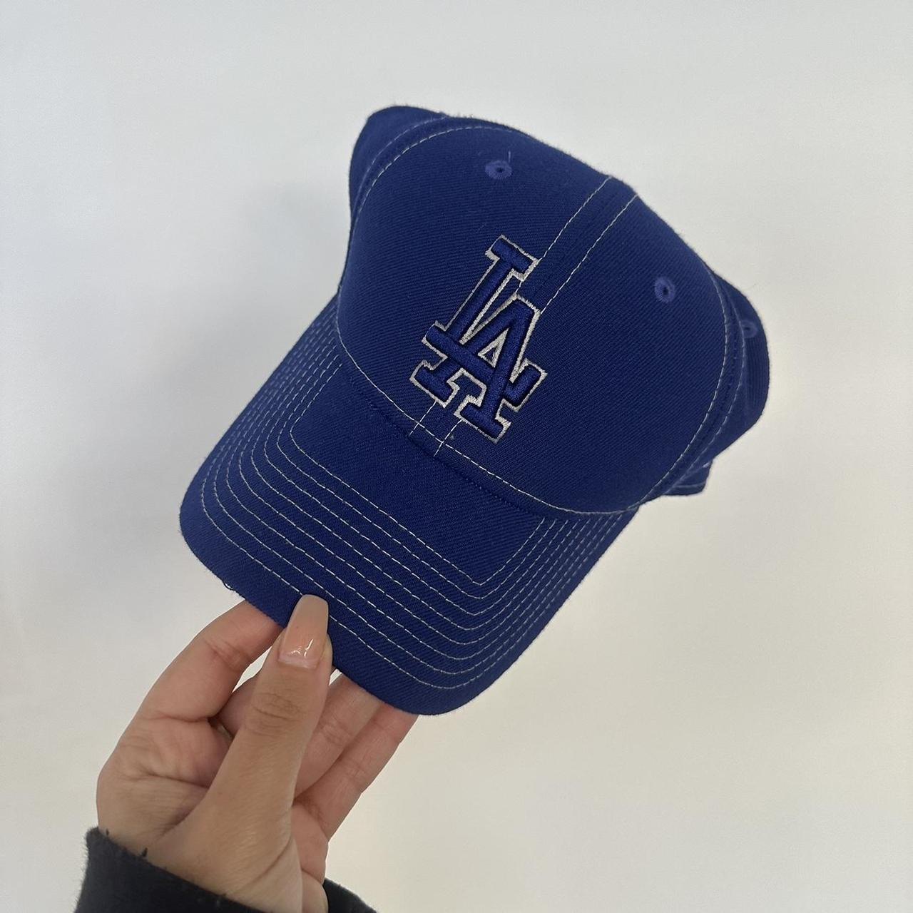LA Dodgers cobalt blue denim cap Worn but mint... - Depop