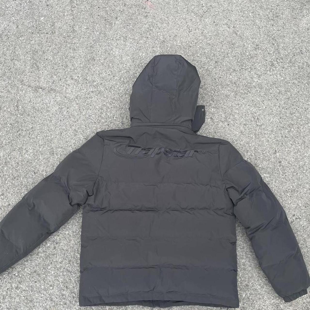 Trapstar Black Puffer Jacket. Worn once. Can provide... | Depop
