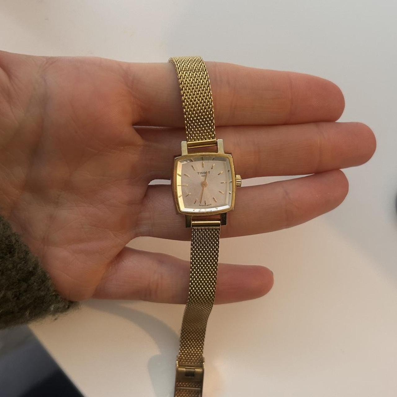 Tissot Lovely Square gold watch. Barely ever worn... | Depop