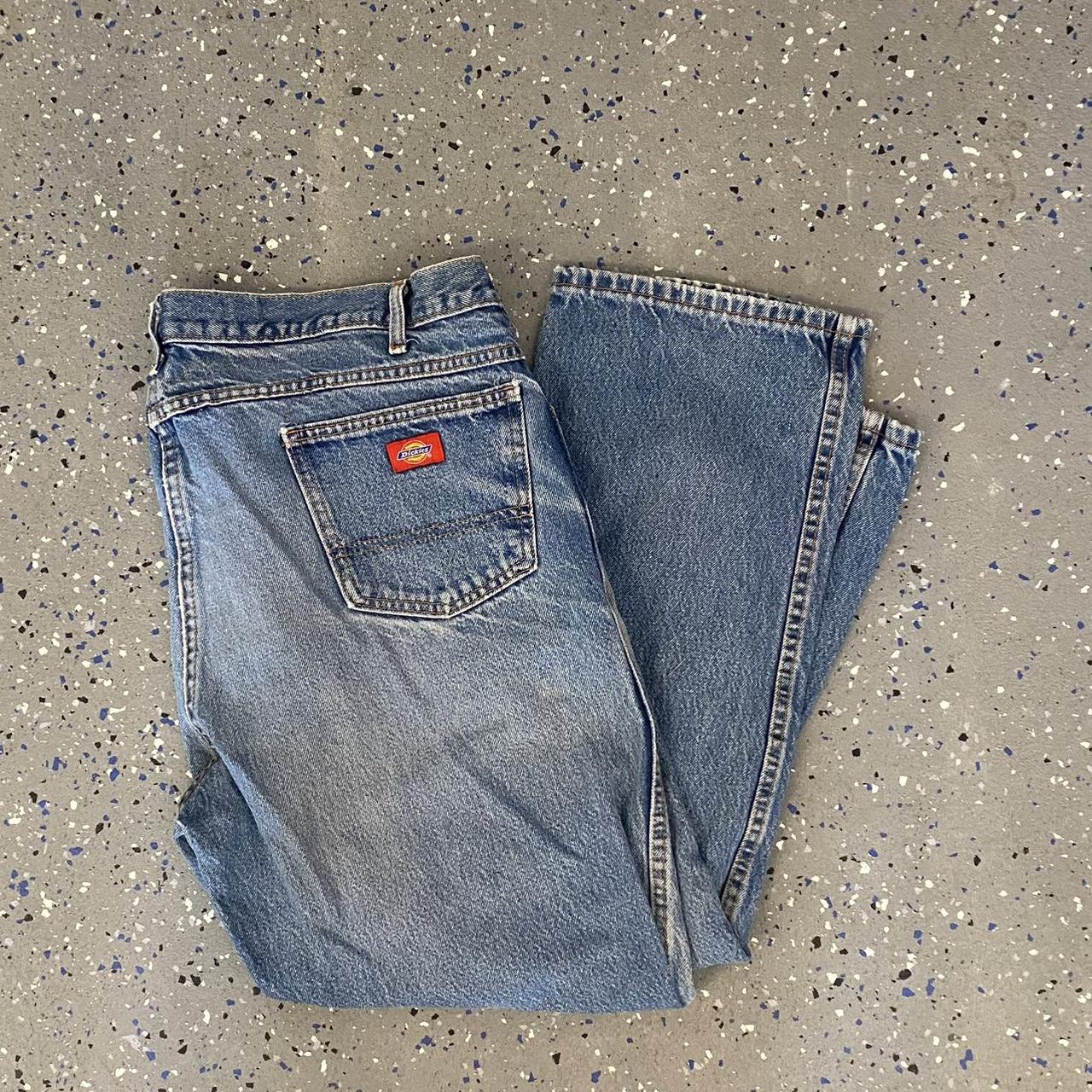 Dickies blue jeans -Nice fading on it -Size... | Depop