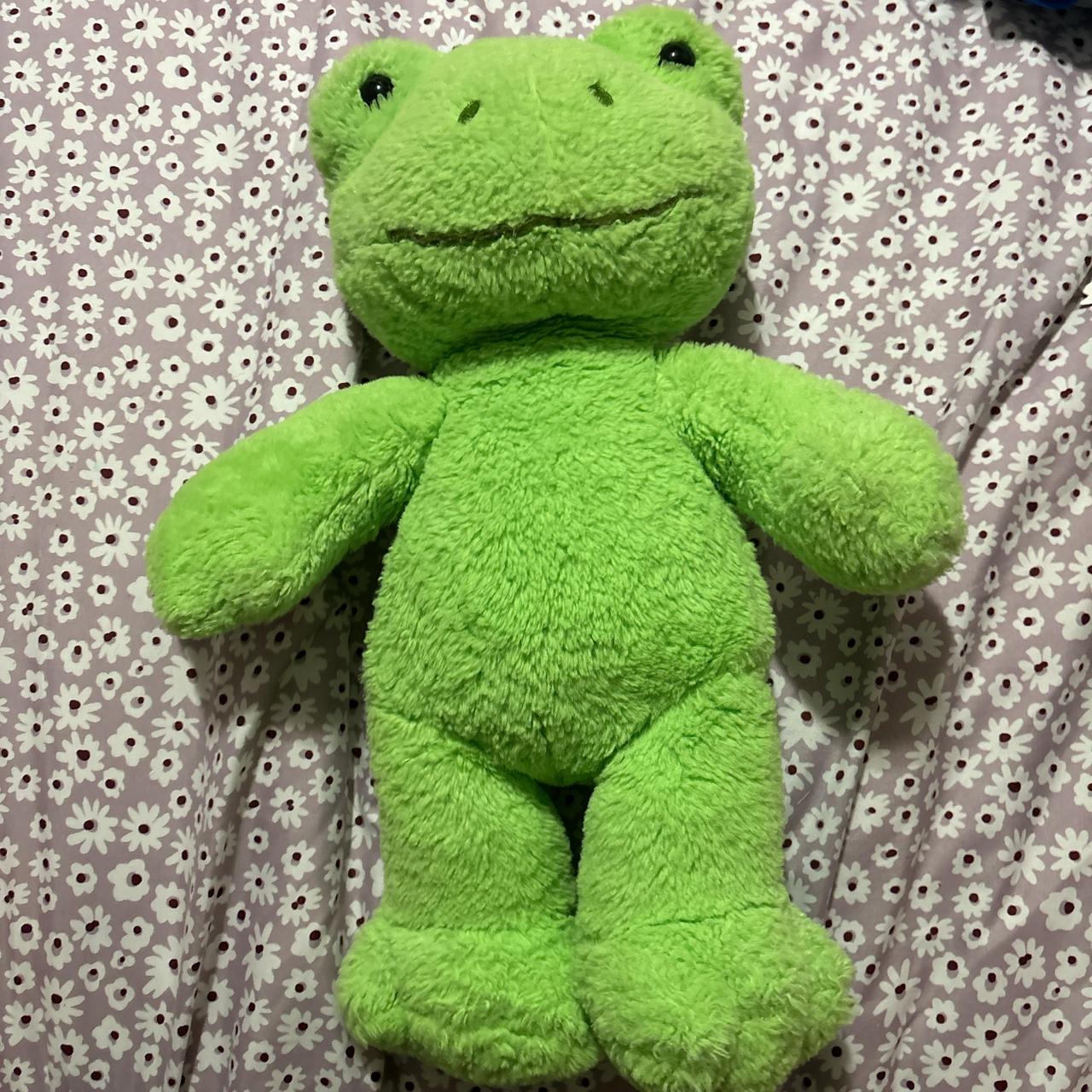 Green frog build a bear stuffed animal... - Depop