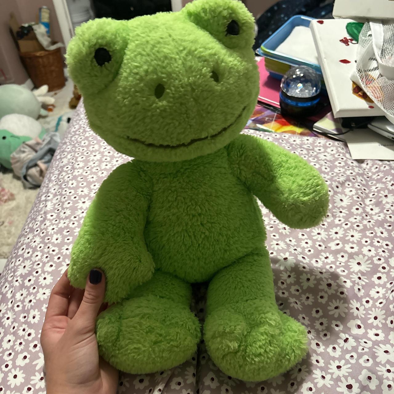 Green frog build a bear stuffed animal... - Depop