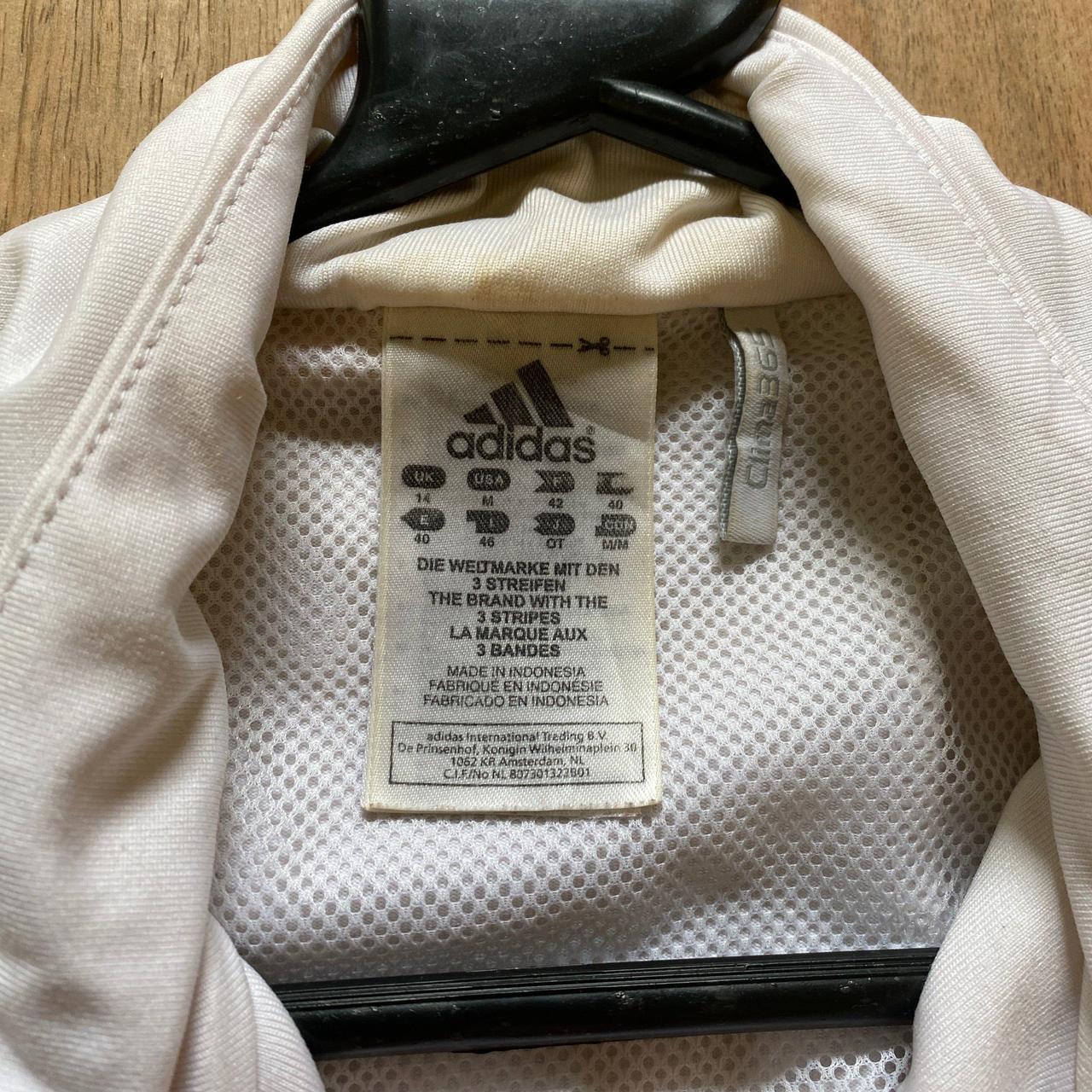 White and Yellow Adidas Windbreaker Women's... - Depop