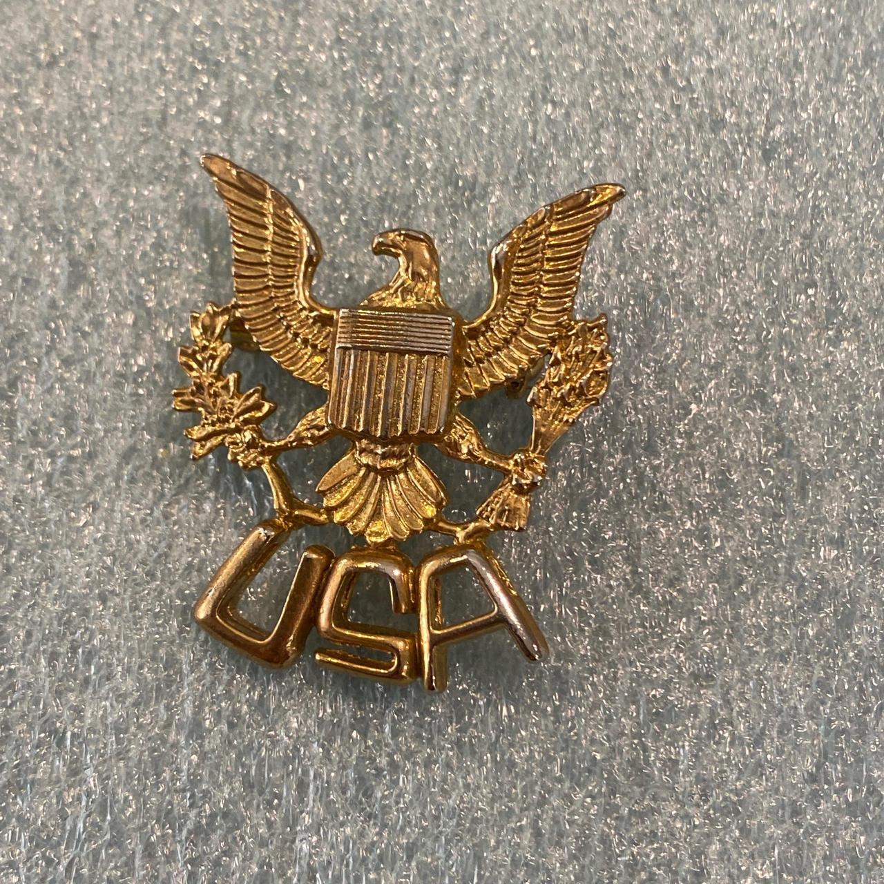 1940s Wings of the Eagle pin Three goldtone pins - Depop