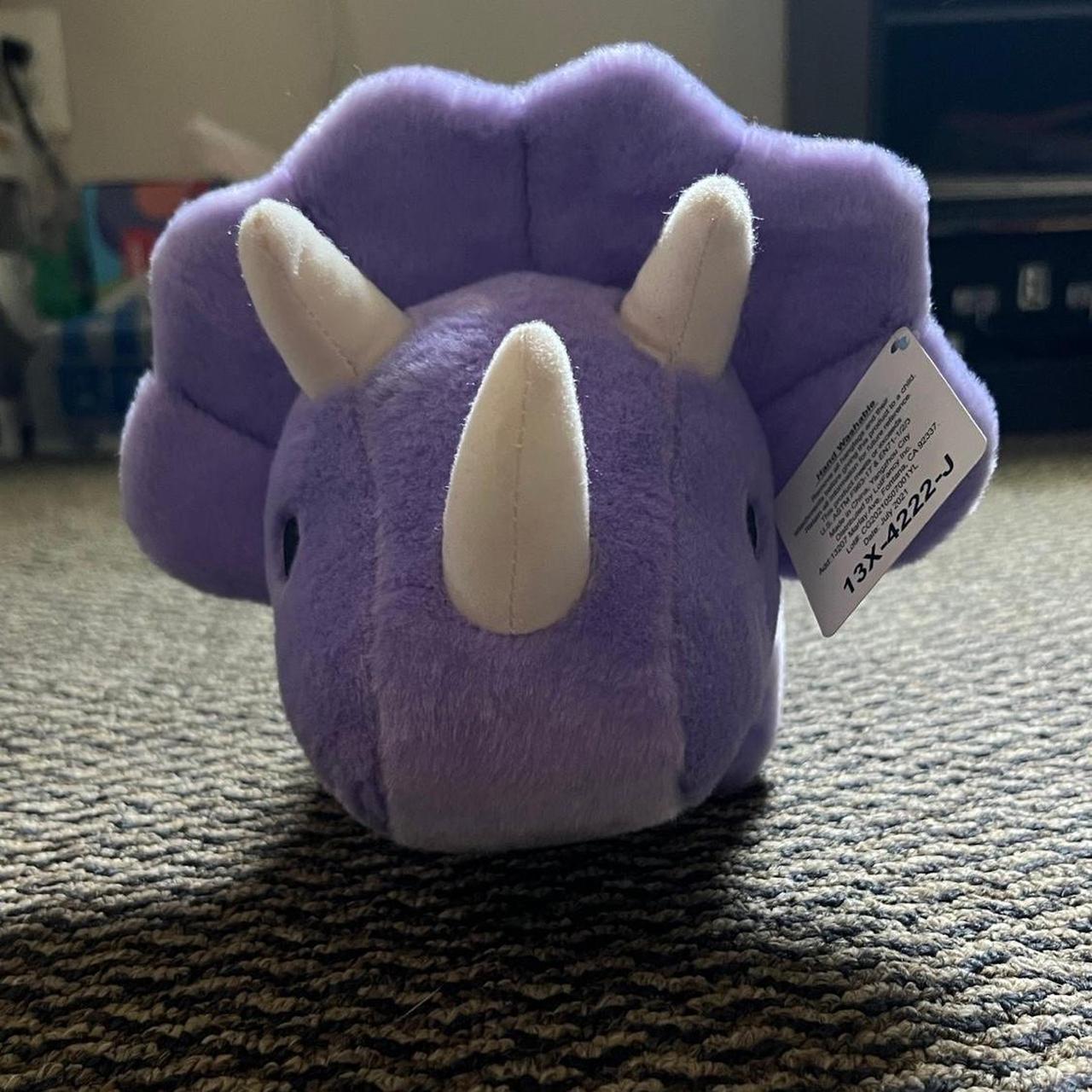 stuffed animal purple dino - Depop