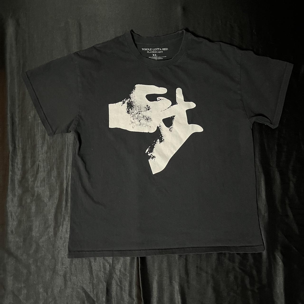 WLR playboi carti merch middle finger design... - Depop