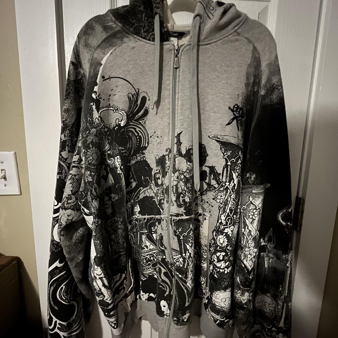 Vintage Sick asf tattoo Y2K styled Jacket #Emo... | Depop