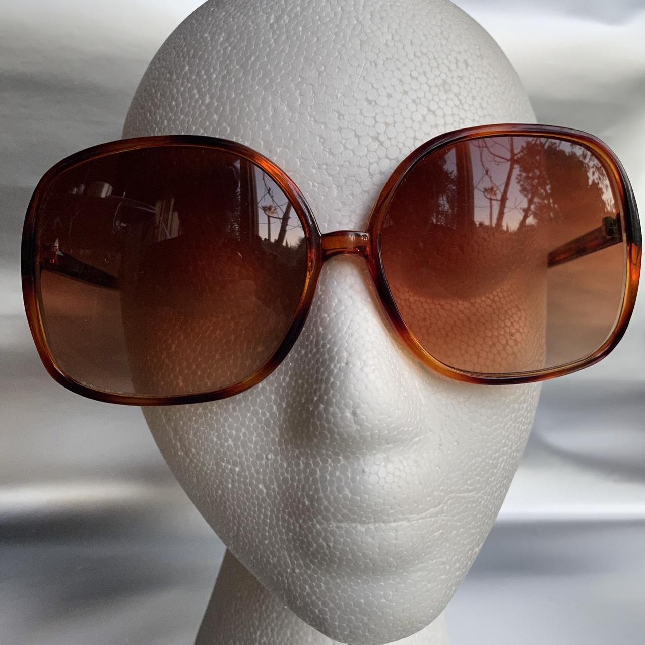 Vintage 80’s Sunglasses 5 3/4” wide (lens to... - Depop