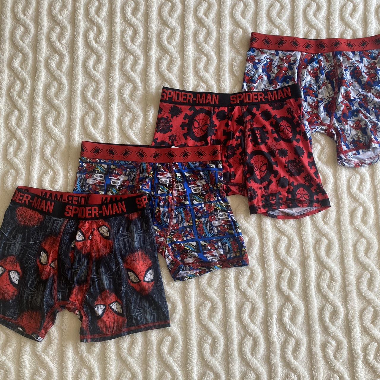4 pack spider-man boxers bundle!! size kids 10 but... - Depop