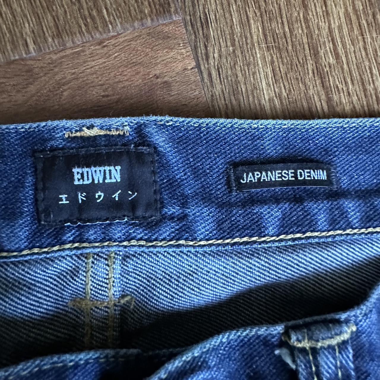 Edwin Men's Blue and Navy Jeans | Depop
