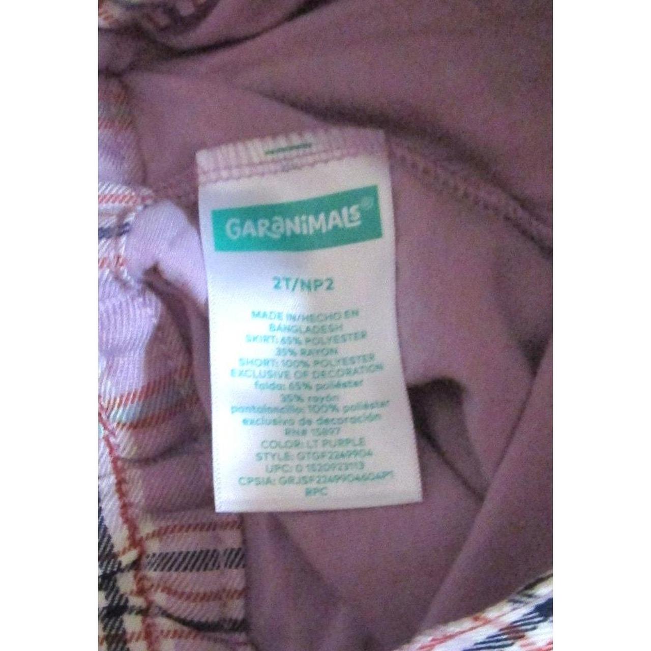 Garanimals toddler girl's purple plaid skorts size... - Depop