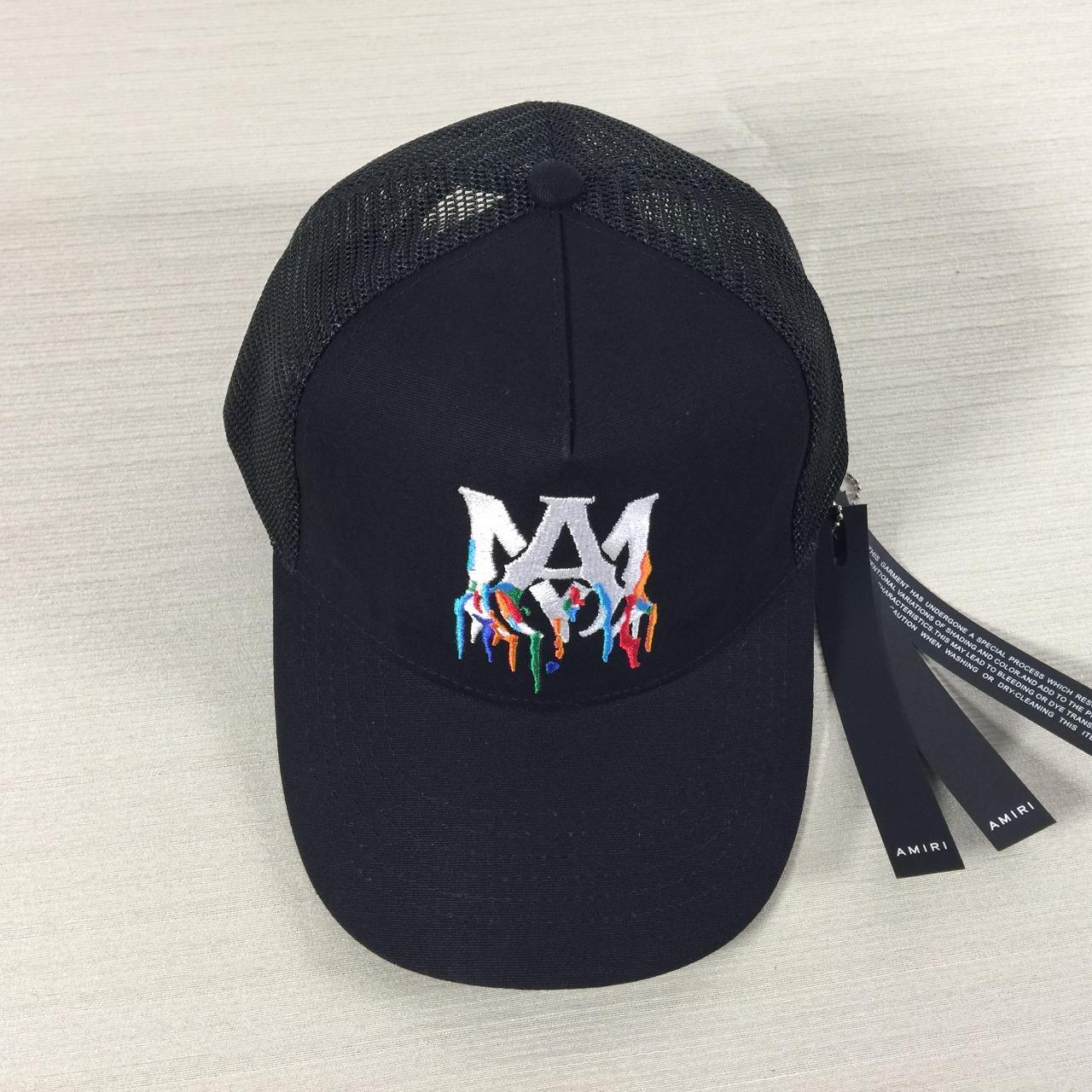 AMIRI Embroidery Big M Black Hat Brand new with... - Depop