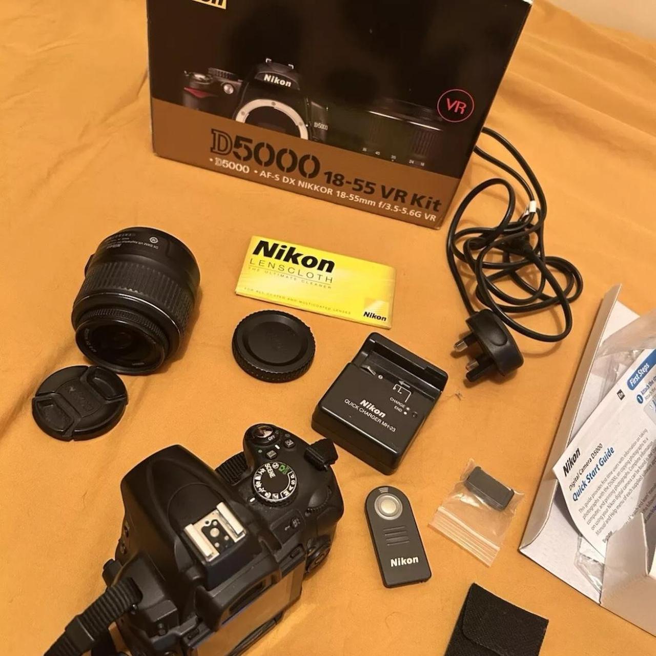 Nikon D5000 camera with 18-55mm lens, 55-250mm lens,... | Depop