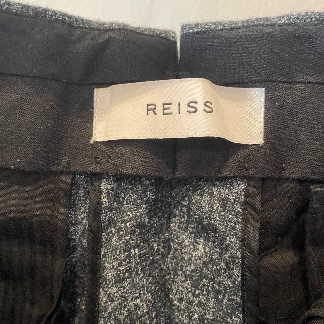 Reiss Men's Grey and Blue Trousers | Depop
