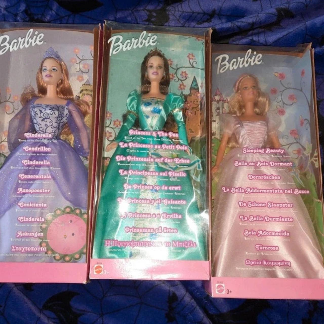 Rare vintage Barbie princess dolls 2002 Cinderella,... - Depop