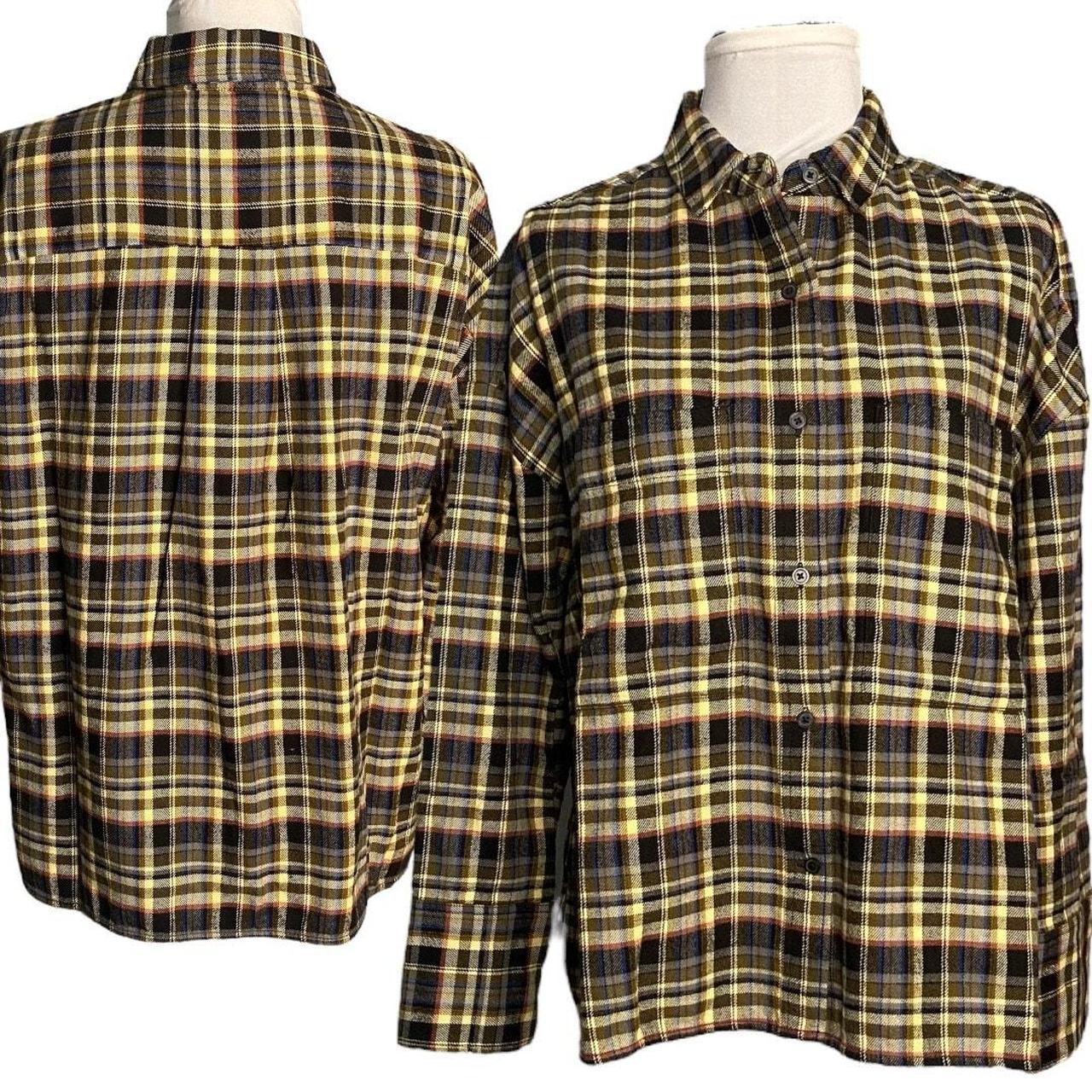 Everlane Flannel Shirt Womens XS The Boxy Beech... - Depop