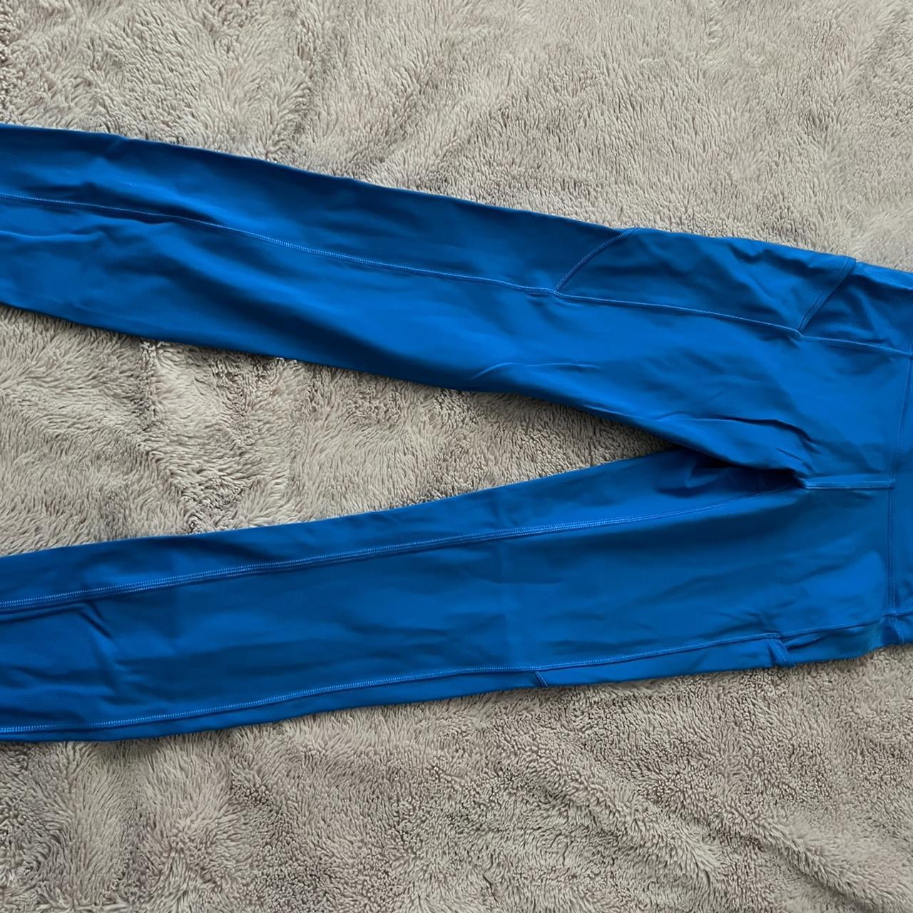 blue poolside lululemon leggings - Depop