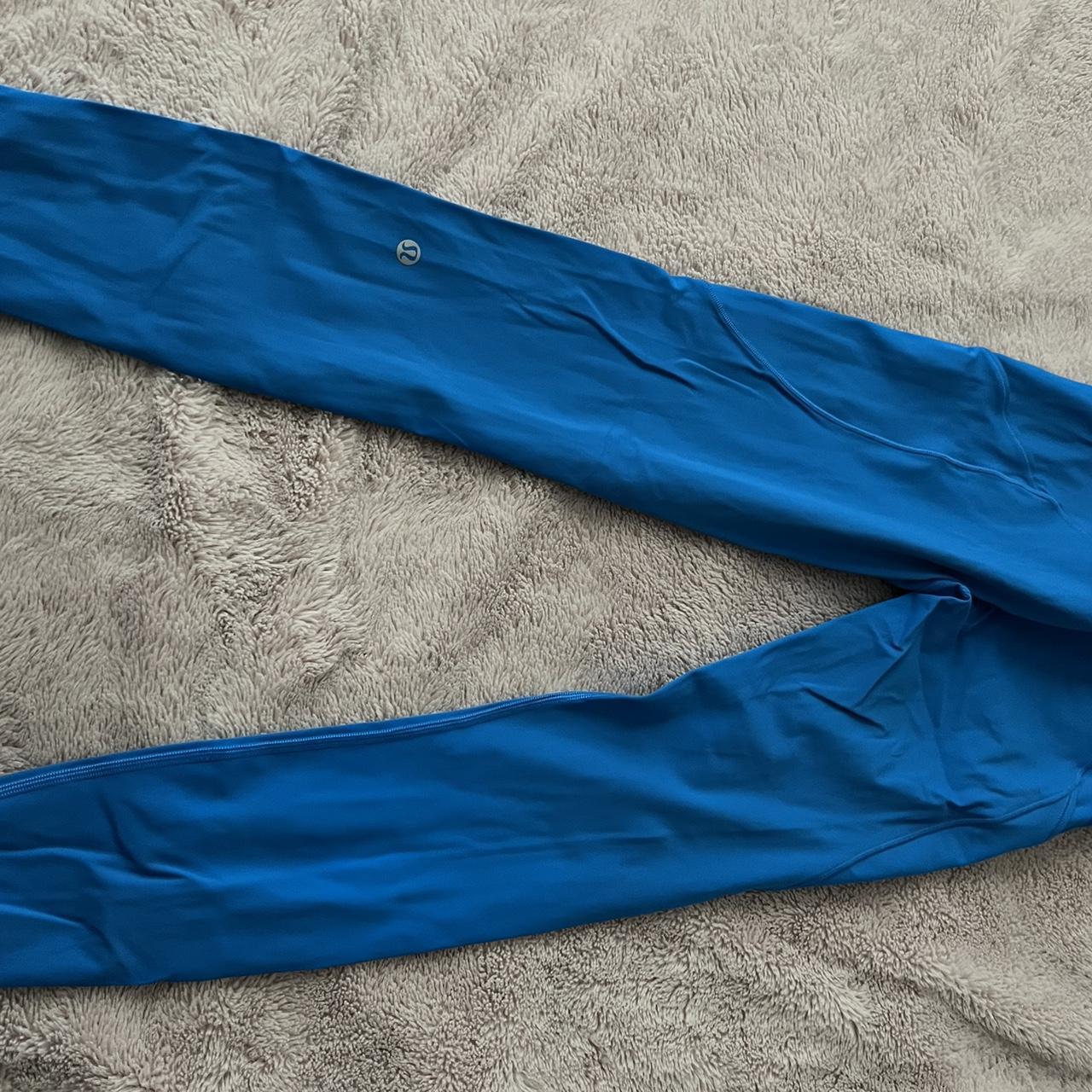 blue poolside lululemon leggings - Depop