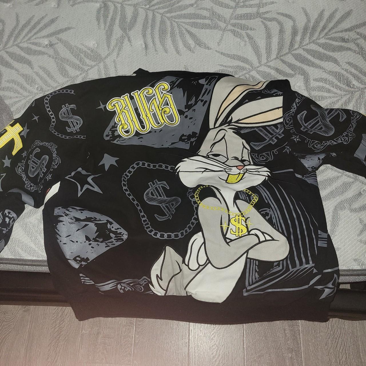 Buggs Bunny money varsity jacket - Depop