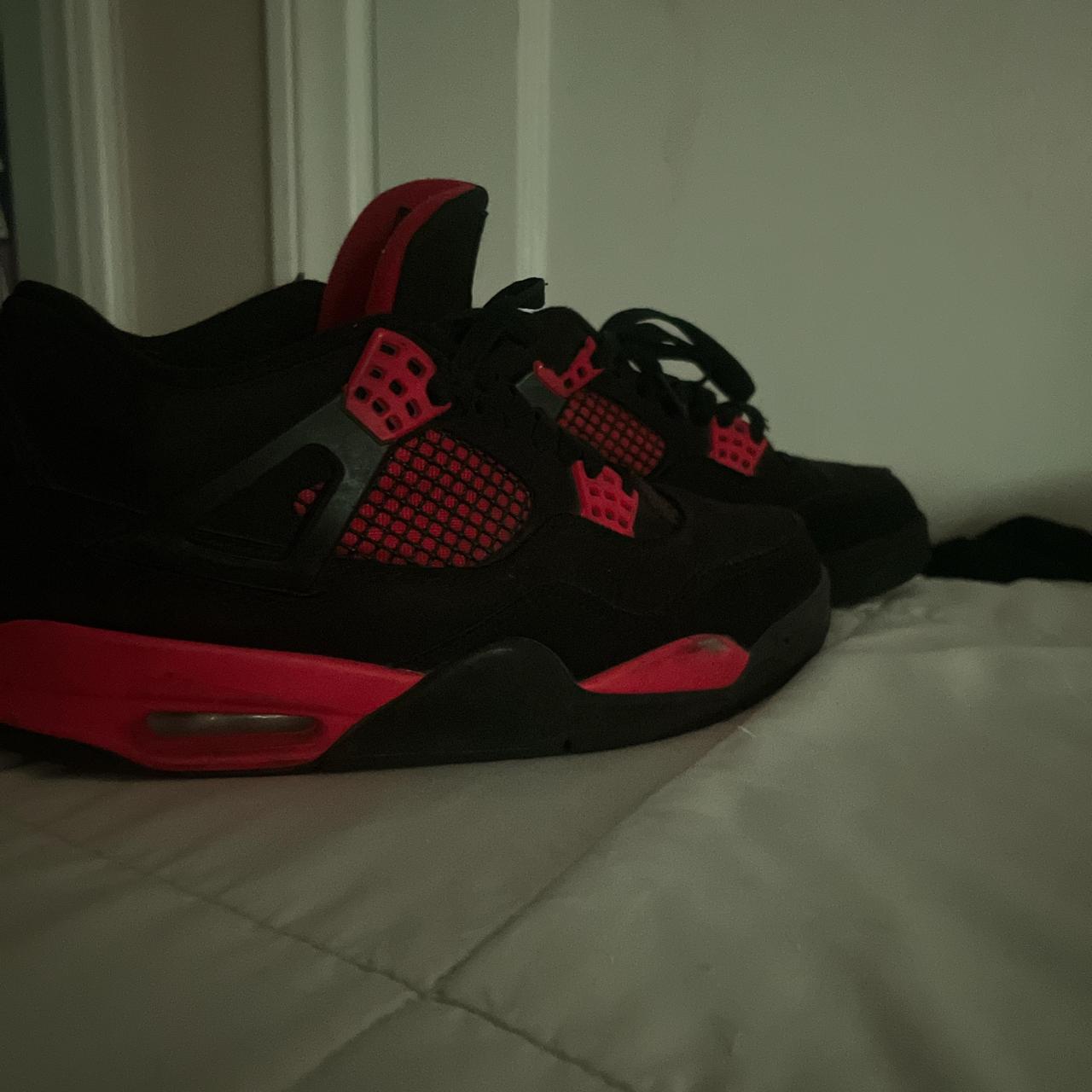 Beat as hell Jordan 4 red thunder storage unit find | Depop