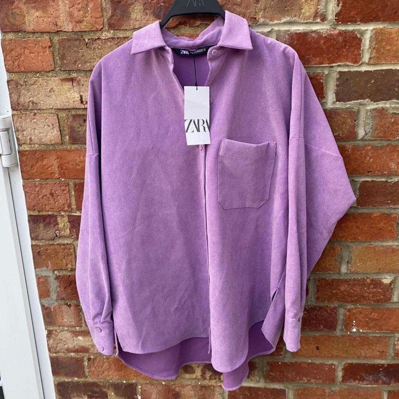 Zara Women's Purple Shirt | Depop