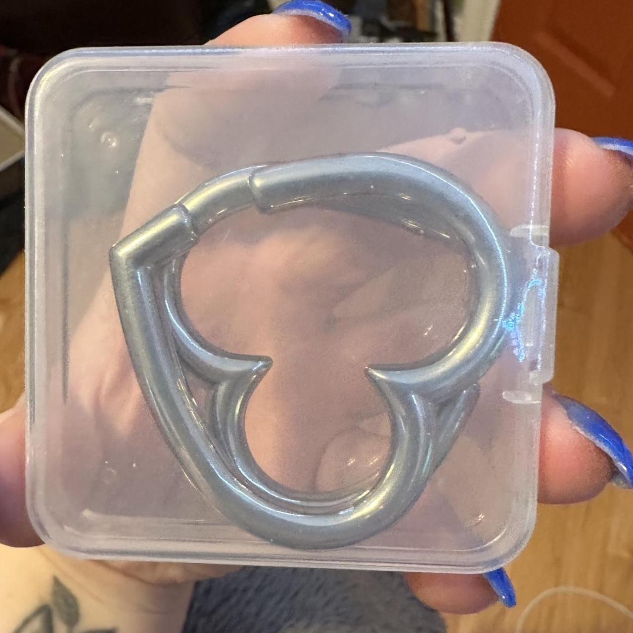 heart shaped gauges 2g hanging ear weights to help... - Depop