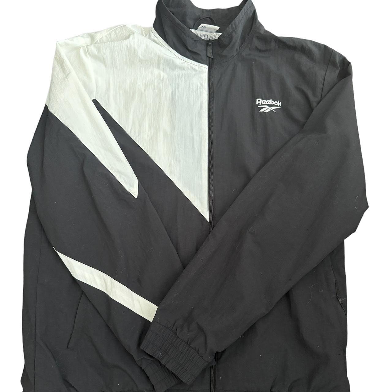 Reebok Tracksuit Black/White XL jacket L pants - Depop