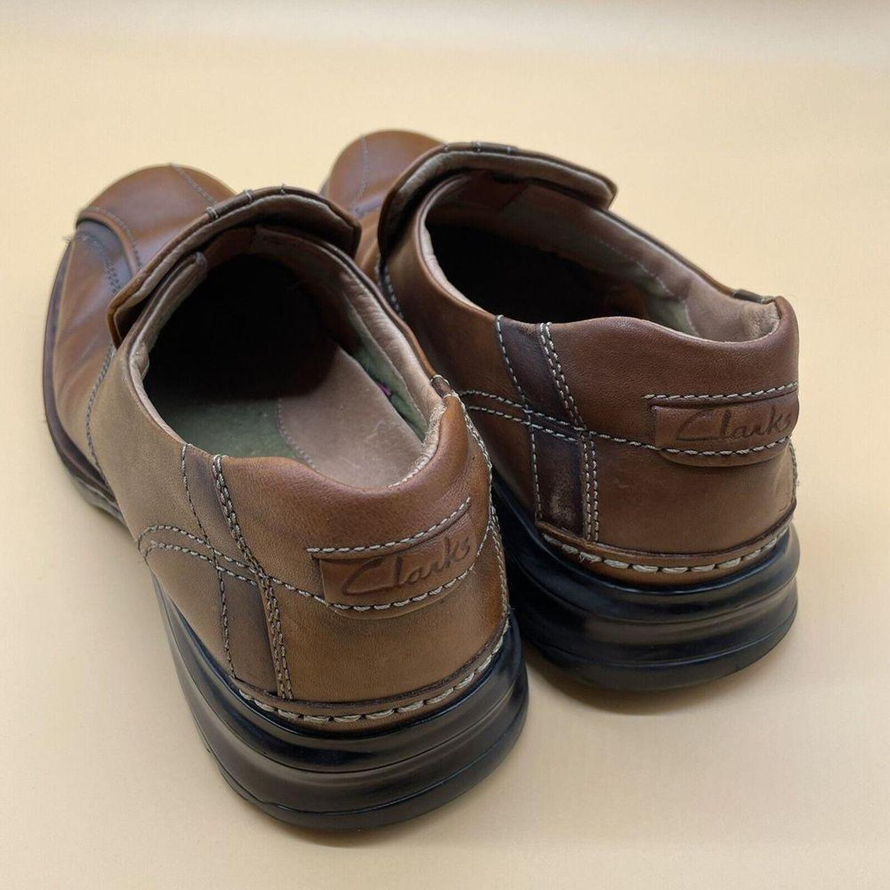 Clarks Escalade Loafer Shoes Brown Leather Casual... - Depop