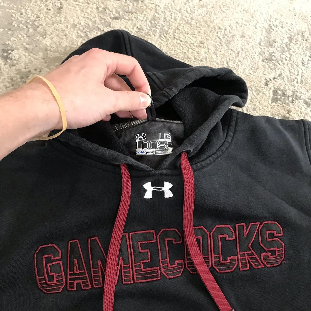 South Carolina gamecocks black under armour hoodie... | Depop