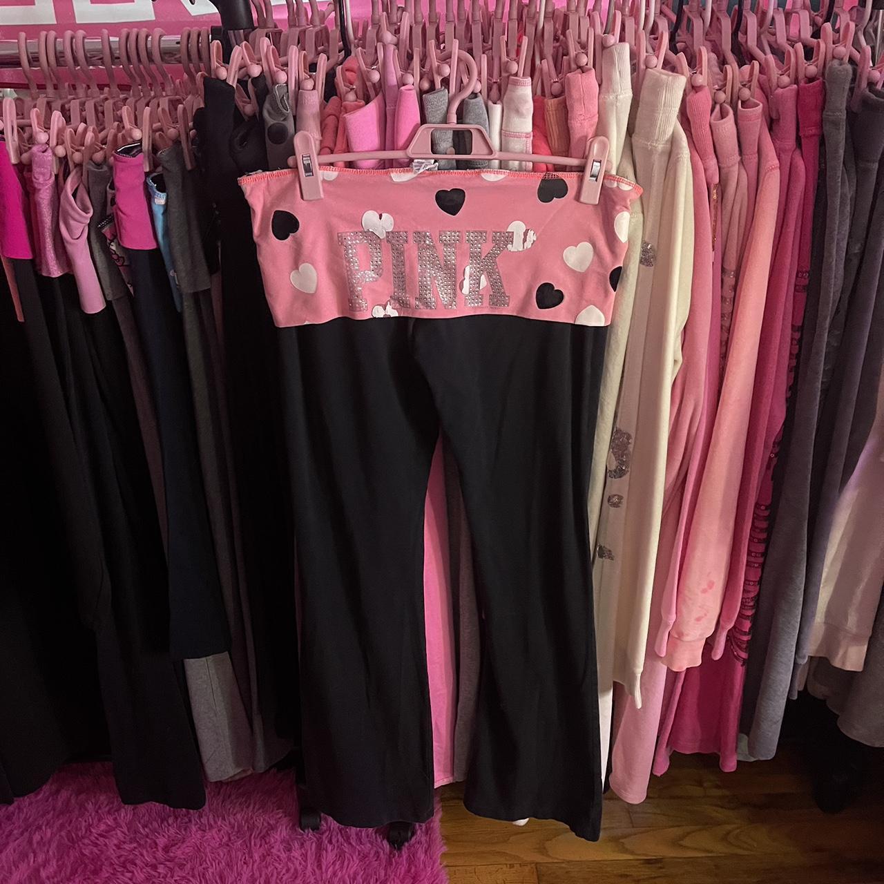 VINTAGE EARLY 2000 VICTORIA’S SECRET PINK BLING FOLD... - Depop