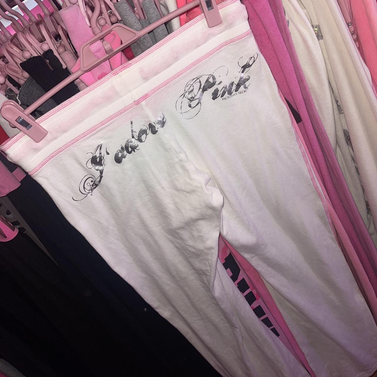 VINTAGE EARLY 2000 VICTORIA’S SECRET PINK YOGA PANT... - Depop