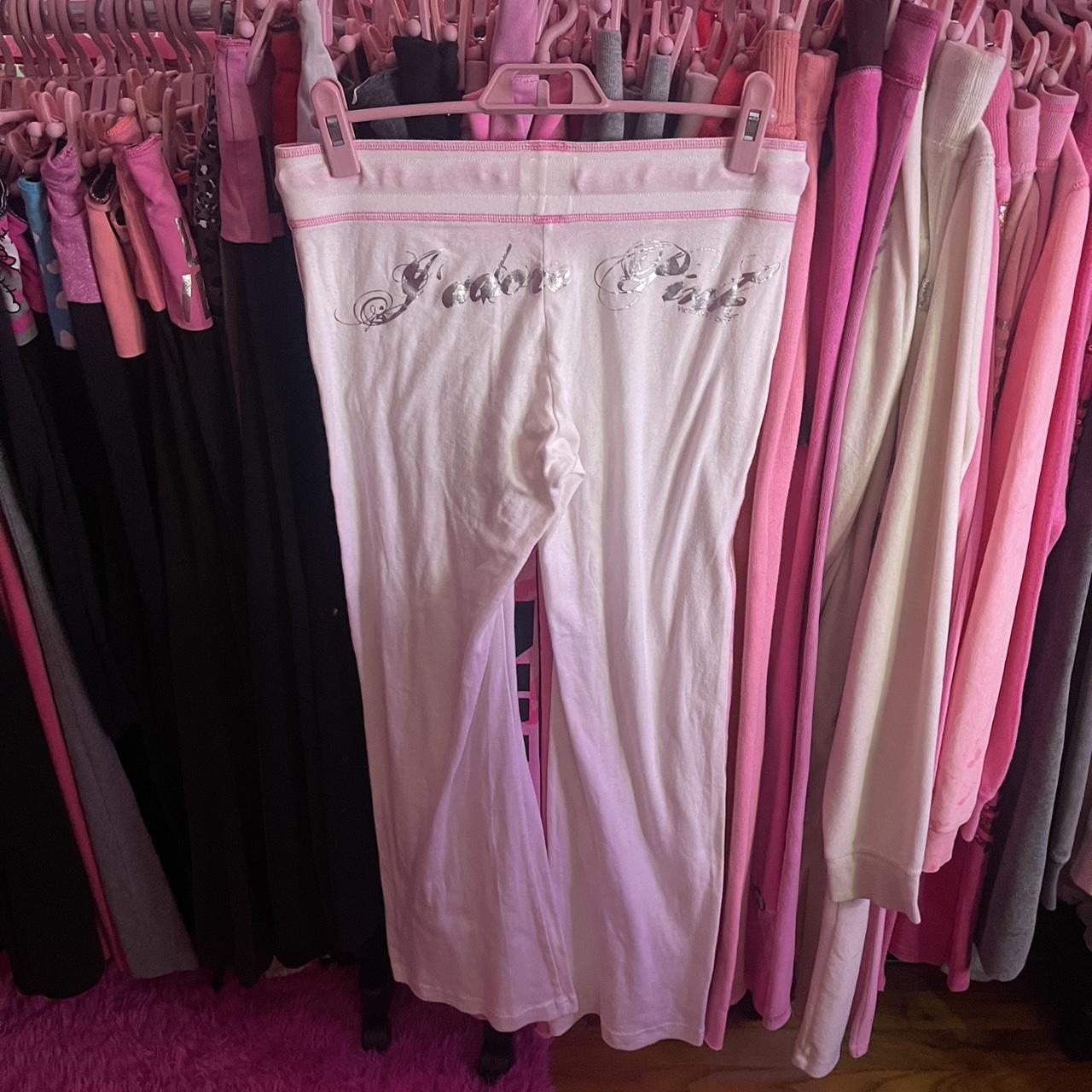 VINTAGE EARLY 2000 VICTORIA’S SECRET PINK YOGA PANT... - Depop