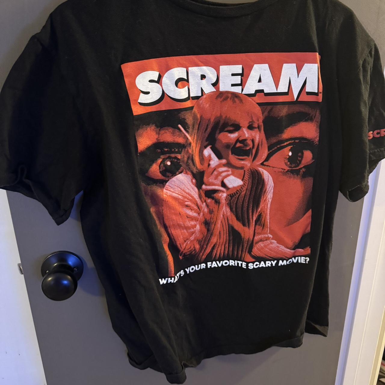 scream graphic tee - Depop
