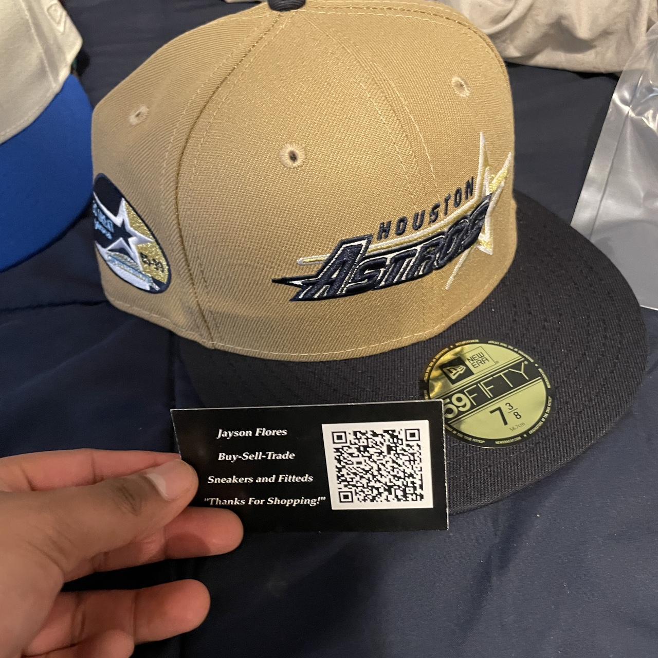 Houston Astros fitted hat #Astros Size 7 3/8 | Depop
